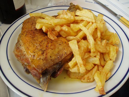 Pollo al ast con Patatas :: LA ROMANITA